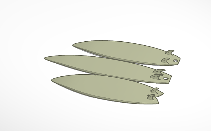3D design bobs cool surf boards :) - Tinkercad