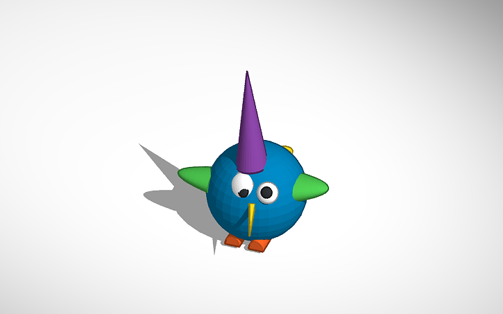 3D design wacky bird | Tinkercad