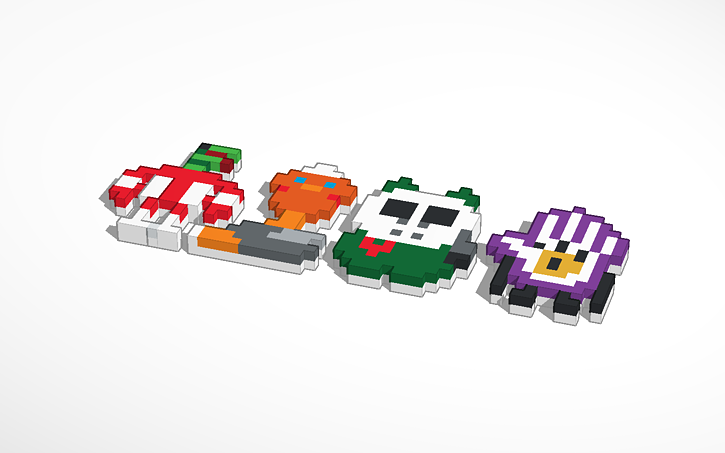 3D design What do ya know, Pixel Sprites! | Tinkercad