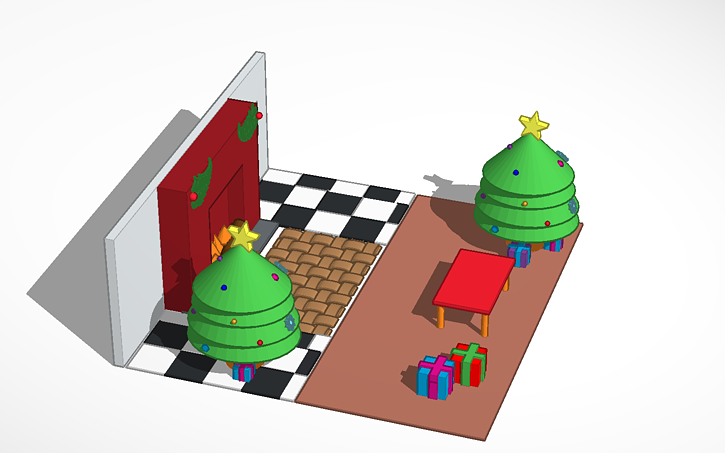 3D design Christmas Home | Tinkercad