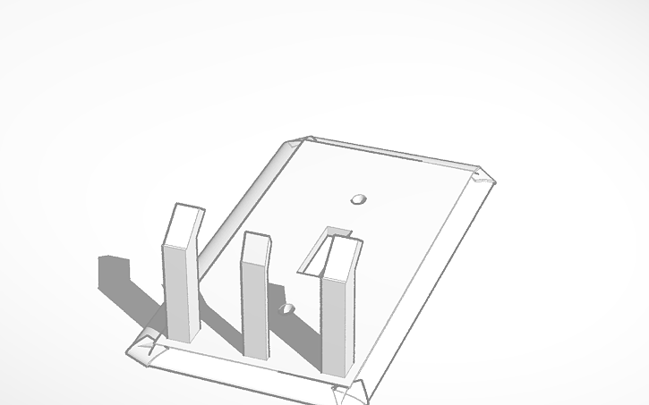 3D design Copy of clothes hooks - Tinkercad