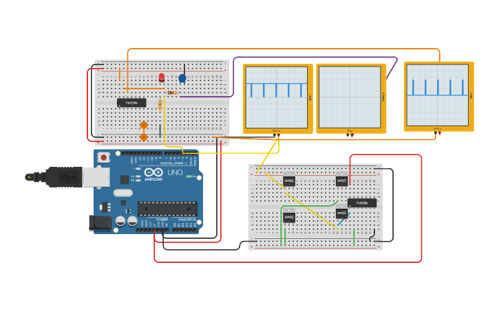 Circuit design SPWM-SINE-DAC - Tinkercad