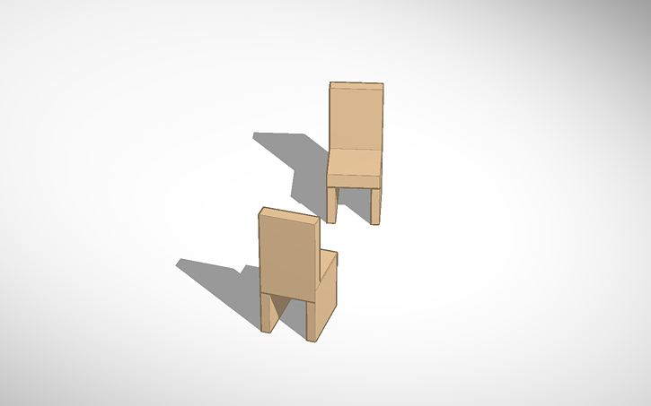 3D design chairs - Tinkercad