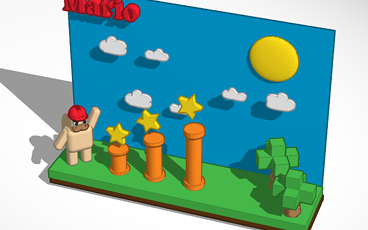 3D design Mario 3d - Tinkercad