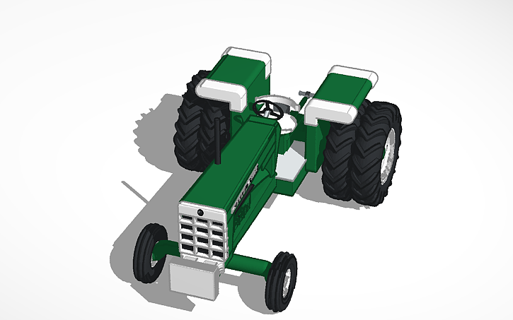 3D design stock 1968 Oliver 1950-T Tractor - Tinkercad