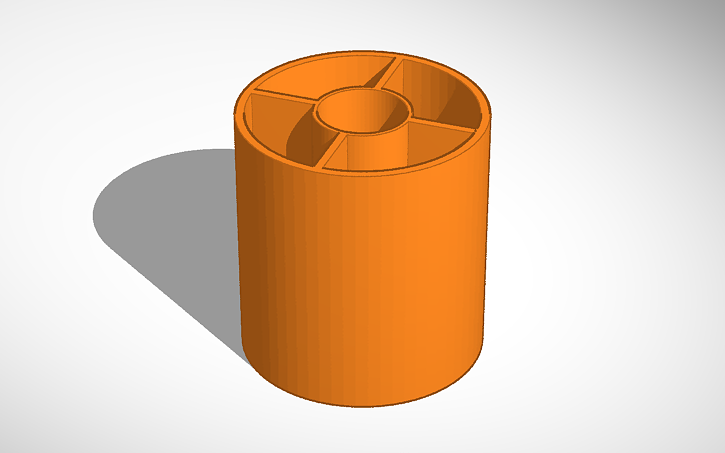 3D design filament adapter - Tinkercad