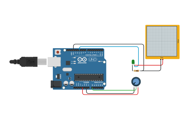 Circuit design Arduino PWM signal - Tinkercad Circuit design Arduino PWM signal - Tinkercad