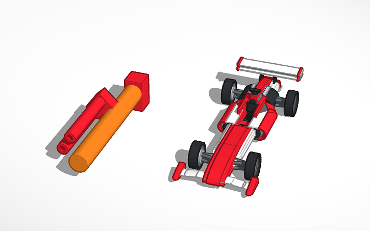 3D design Formula 1 model-Ivan Car - Ferrari #Formula1 - Tinkercad