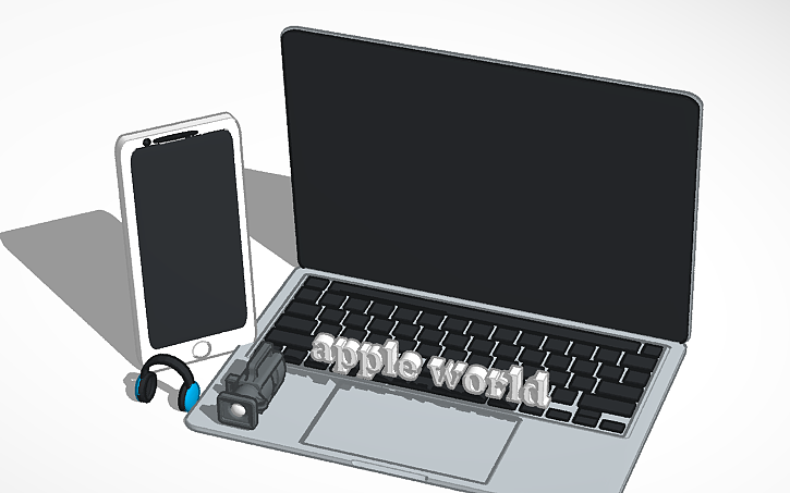 3D design apple world | Tinkercad
