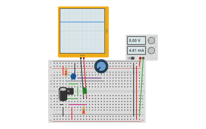 Circuit design Ejemplo 555 | Tinkercad