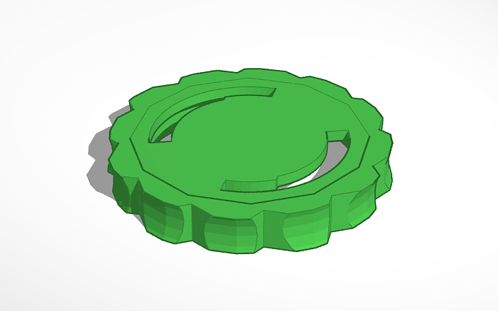 3D design Kaiju Kerbeus - beyblade burst single layer - Tinkercad