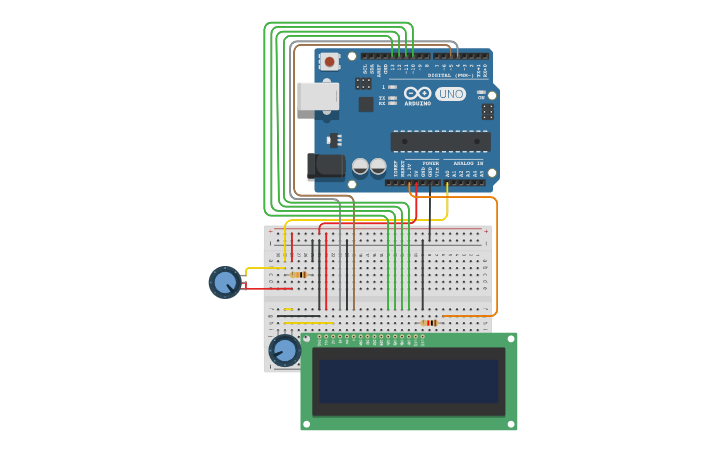Circuit design Thermistor étude - Tinkercad