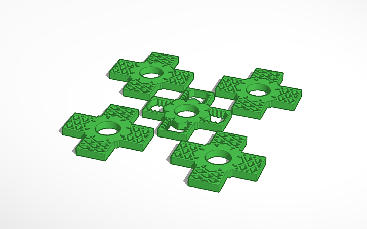 3D design the four figets - Tinkercad