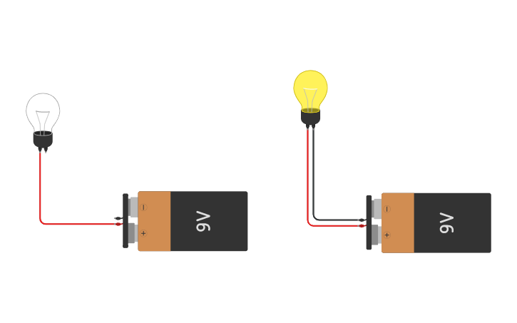 Circuit design open circuit vs closed circuit - Tinkercad