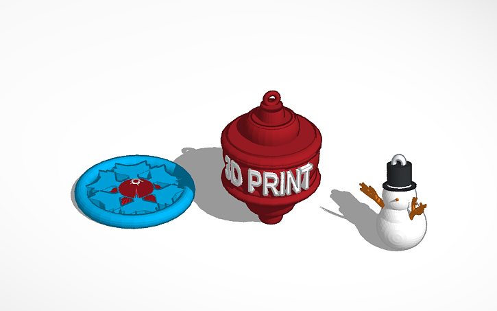 3D design ornaments | Tinkercad