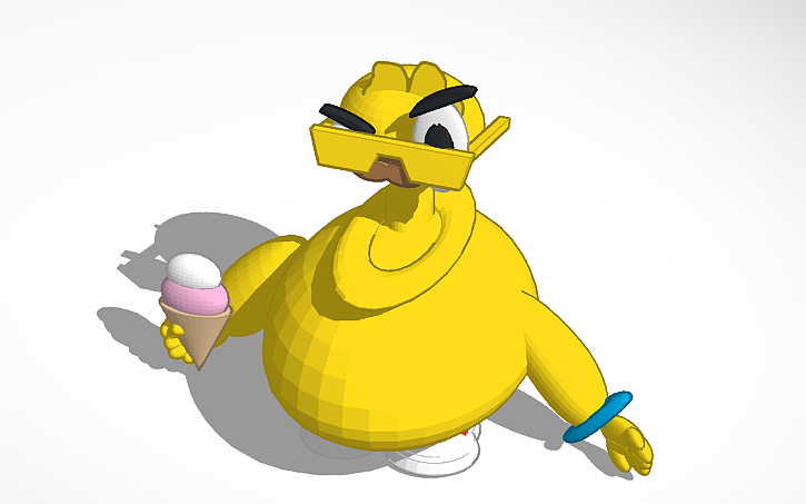 3D design chickie the rapper | Tinkercad