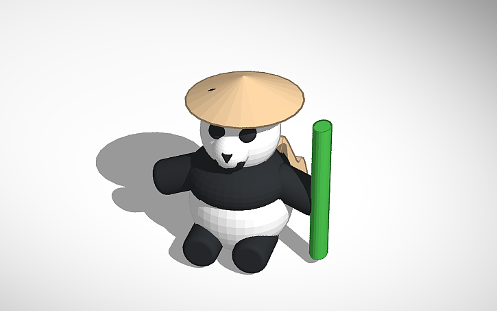 3D design Kung Fu Panda - Tinkercad