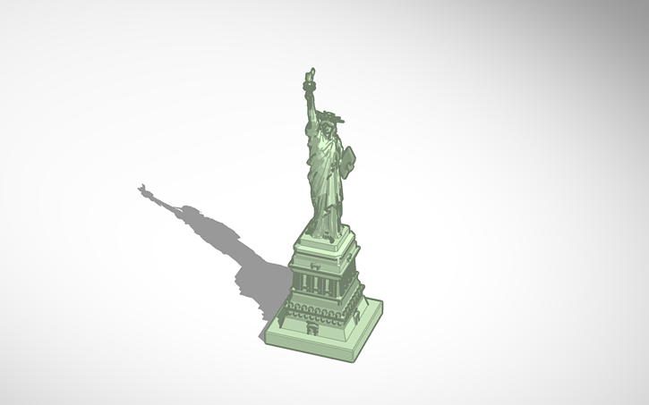 3D design Statue of Liberty - Tinkercad