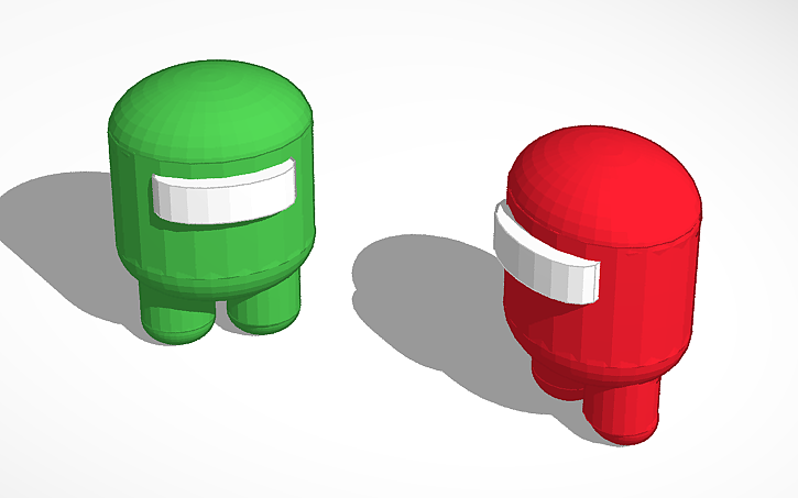 3D design Among Us characters | Tinkercad