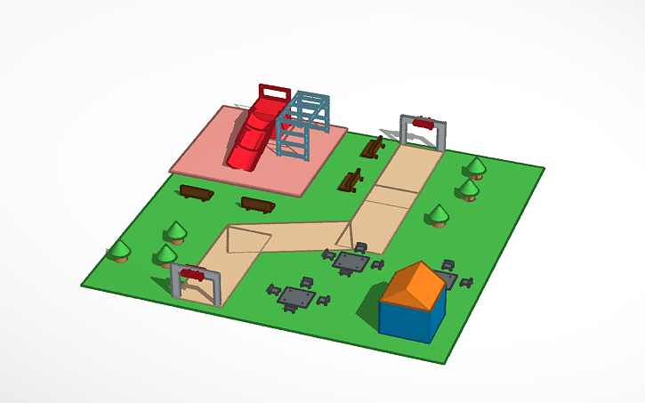 3D design park tasarımı - Tinkercad