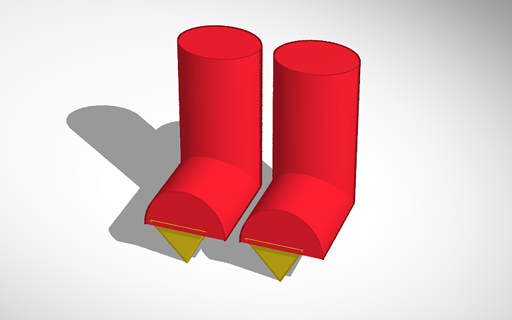 3D design Rocket Boots - Tinkercad