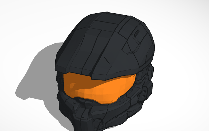 3D design Master Chiefs Helmet - Tinkercad