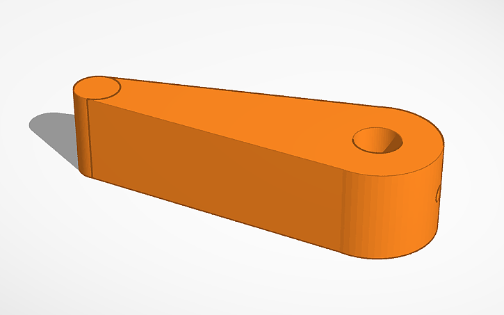 3D design pinball flipper - Tinkercad
