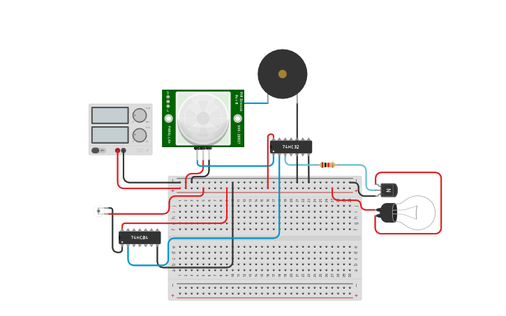 Circuit design Sensor - Tinkercad