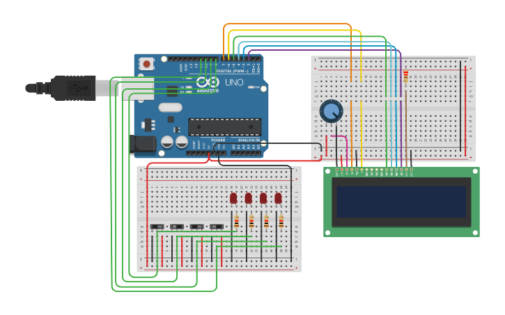 Circuit Design Binarydecimal Tinkercad 