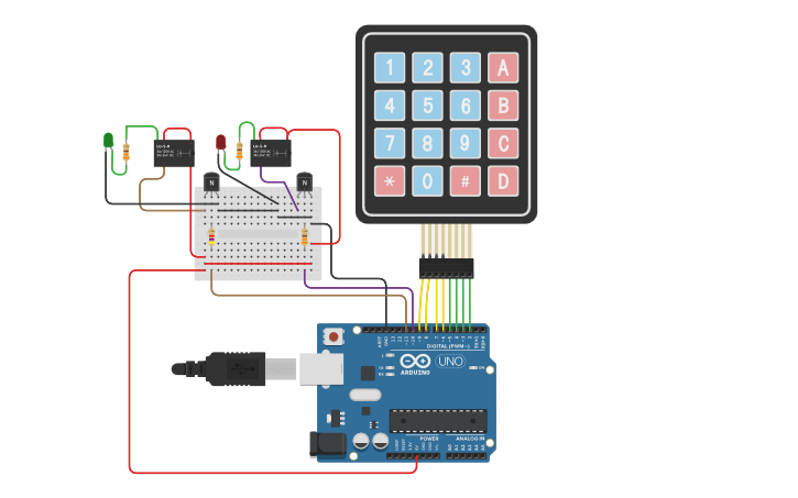 Circuit Design Arduino Keyboard Test Tinkercad