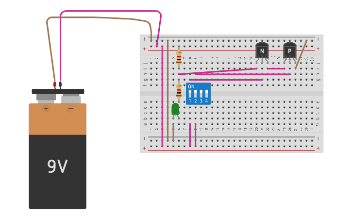 Circuit design NAND Gate Using Transistor - Tinkercad
