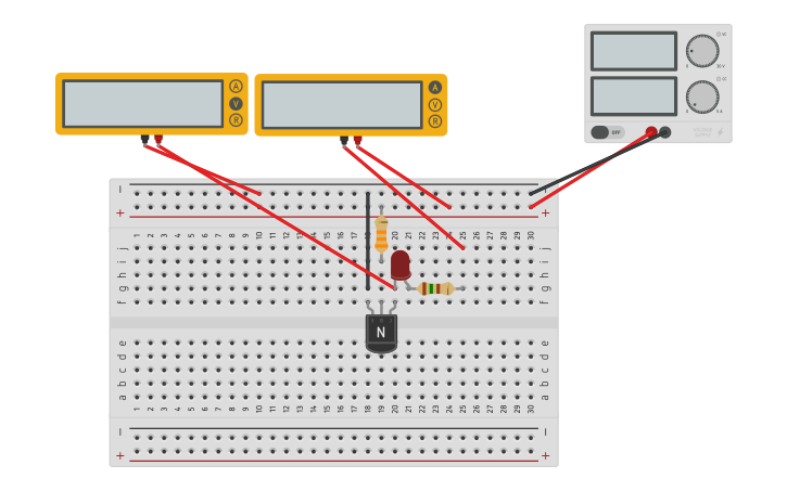 Circuit design switch-on - Tinkercad