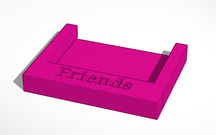 3D design Friends picture frame - Tinkercad