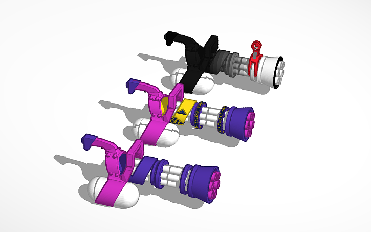 3d Design Splatoon 2 Mini Splatling Tinkercad
