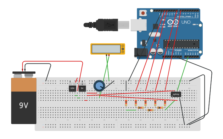 Circuit design Lab 2: DAC/ADC Starter | Tinkercad