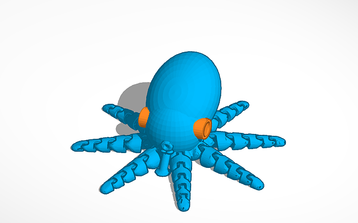 3D design octopus - Tinkercad