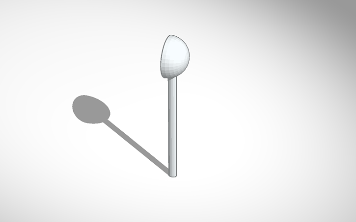 3D design Spoon - Tinkercad