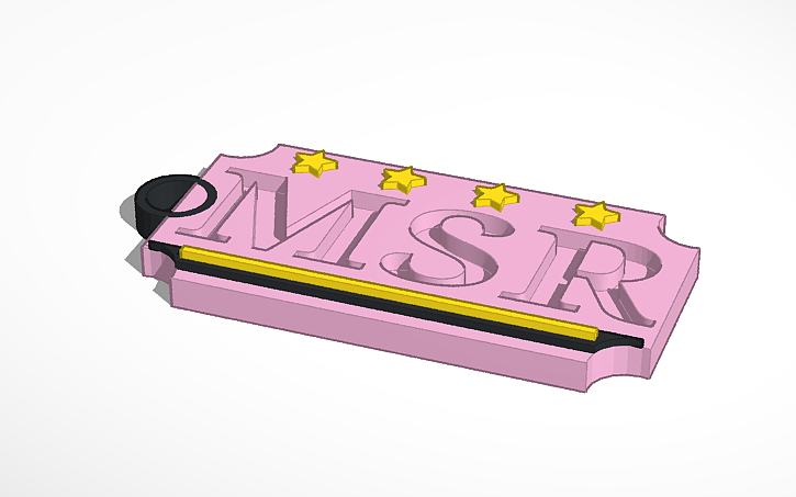 3D design MSR_Llavero_GRUPO408 | Tinkercad