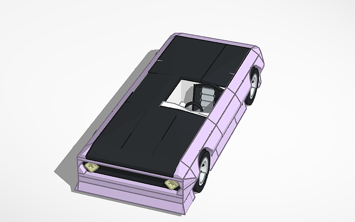 3D design Concept muscle car - Tinkercad