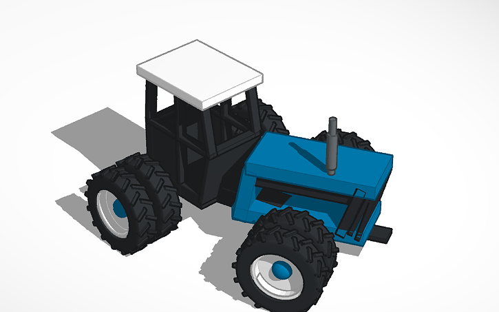 3D design tractor - Tinkercad