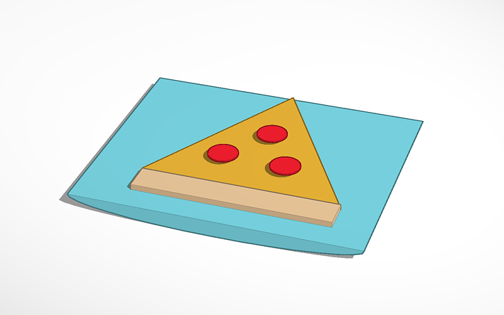 3D design yummy pizza 2 - Tinkercad