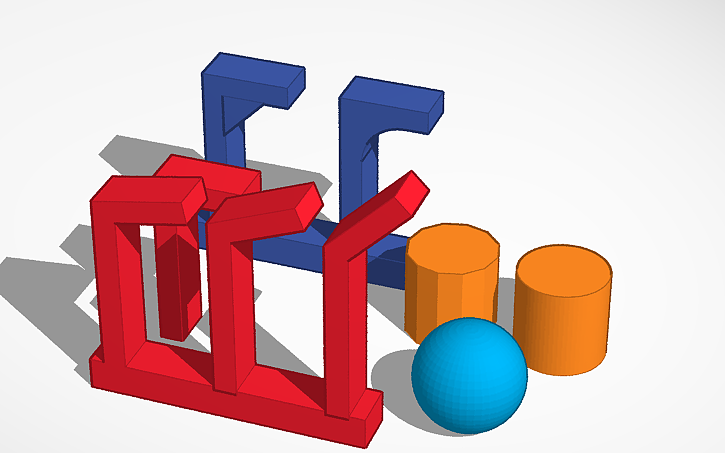3D design Overhang examples from Chapter 11 - Tinkercad