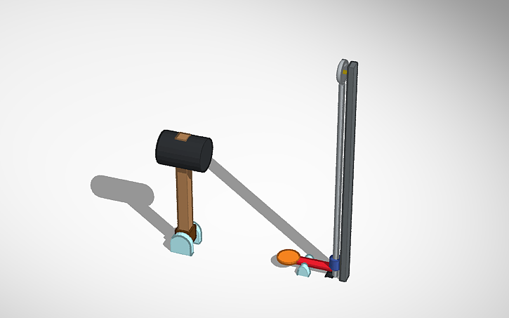 3D design Sim-Lab High Striker game - Tinkercad
