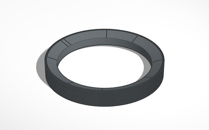 3D design Jumping Sumo tire with profile - Tinkercad