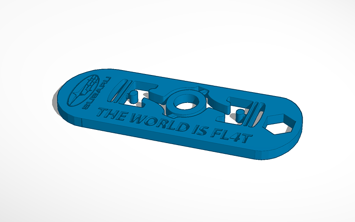 3D design Subaru Key Chain/Ring WRX IMPREZA FORESTER | Tinkercad