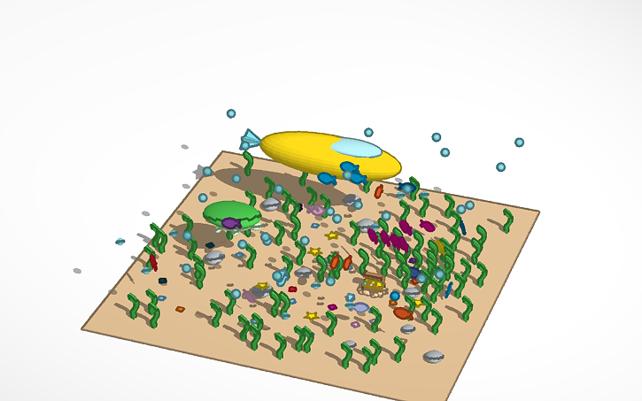 3D design Under The Sea - Tinkercad