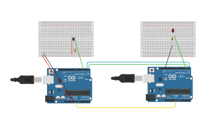Circuit design Comunicação Serial - USART - Tinkercad