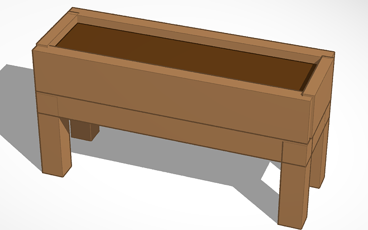 3D design Garden planter - Tinkercad