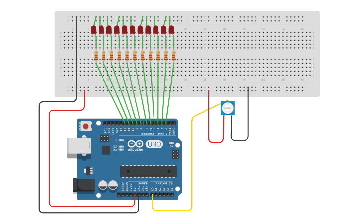 Circuit Design Joystick Controller Tinkercad