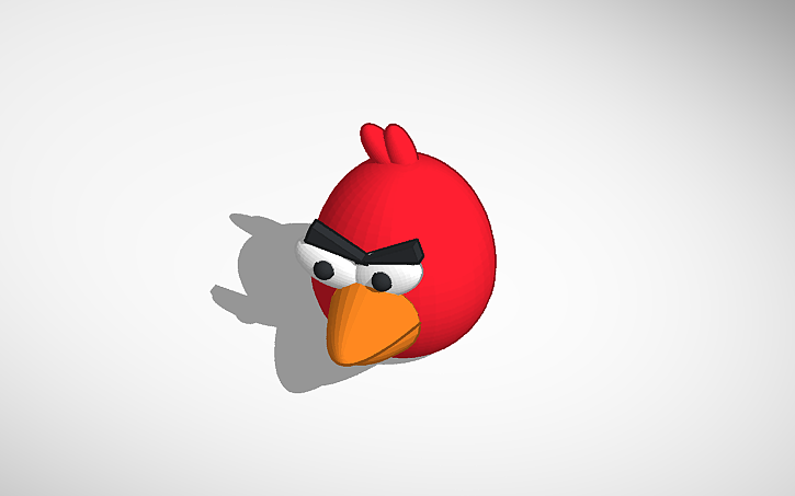 3D design Angry birds - Tinkercad